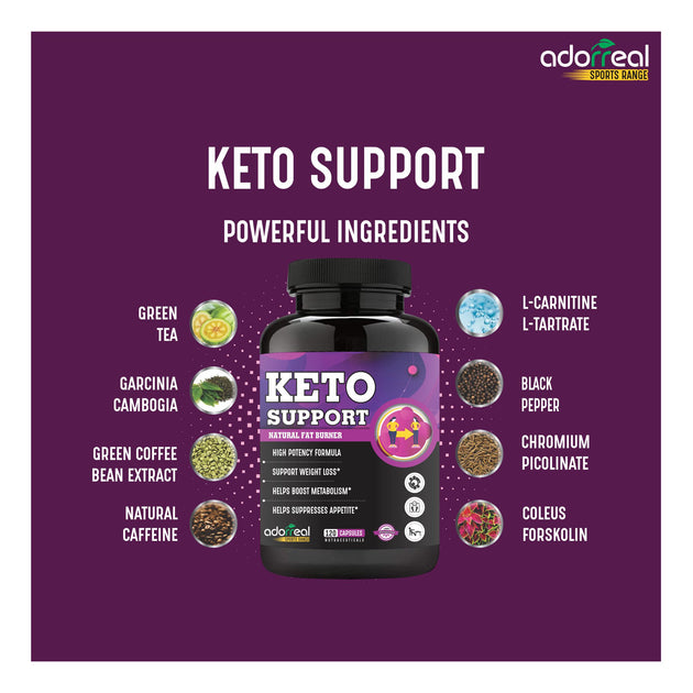 KETO Support ketogenic FAT Burner, Weight Loss -120 Capsules – Adorreal Healthcare