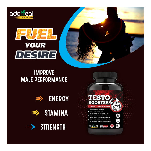 Testo Booster Supplement with Tribulus, Safed Musli, Kauch Beej, Ashwa ...