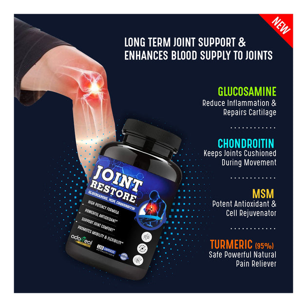 Joint Restore Glucosamine Chondroitin & MSM for Cartilage Support Extr ...